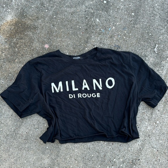 Milano Di Rouge | Tops | Milano Di Rouge Crop Top | Poshmark